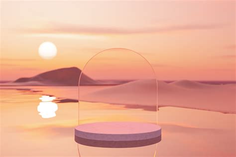 열대 일몰 해변 추상적인 배경에 제품 디스플레이 프레젠테이션을 위한 복사 공간이 있는 3d 연단 열대 여름과 휴가 개념 0명에 대한 스톡 사진 및 기타 이미지 Istock