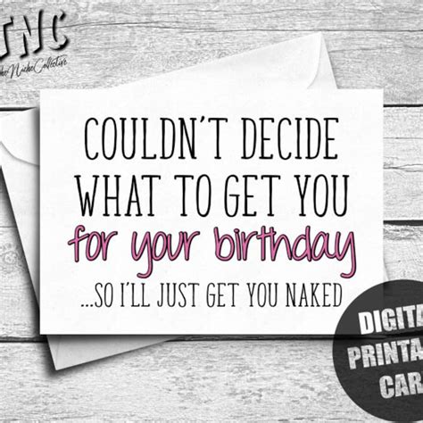 Sexy Birthday Card Etsy