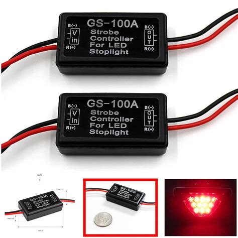 New V Flash Strobe Controller Flasher Module Box For LED Brake Stop Light Lamp For Car Auto