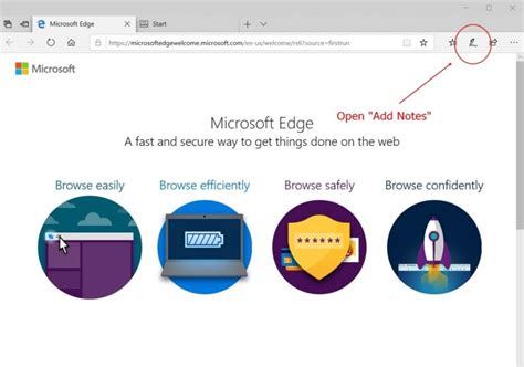 Add Notes In Microsoft Edge