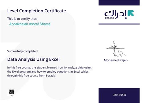 Abdelkhalek Shams On Linkedin Excel Dataanalysis Learning Edraak