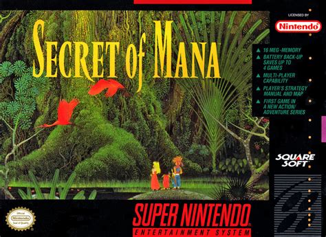 Secret Of Mana Snes Game Retro Vgames