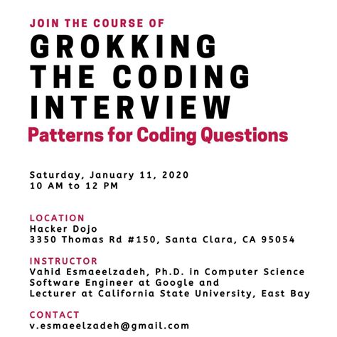 Hacker Dojo Having A Coding Interview Next Week Rsvp