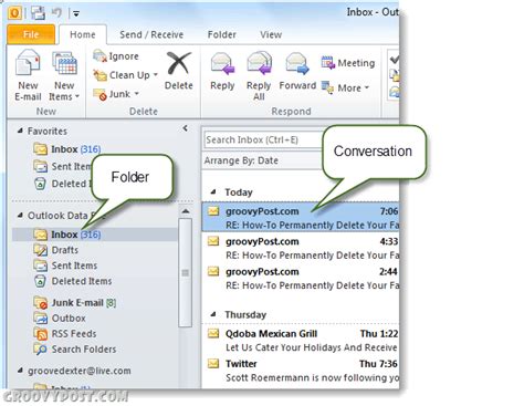 How To Clean Up Outlook 2010 Folders And Conversations