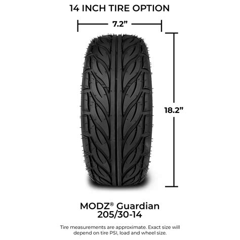 Modz® 14 Fury Chrome Low Profile Golf Cart Tire And Wheel Combo