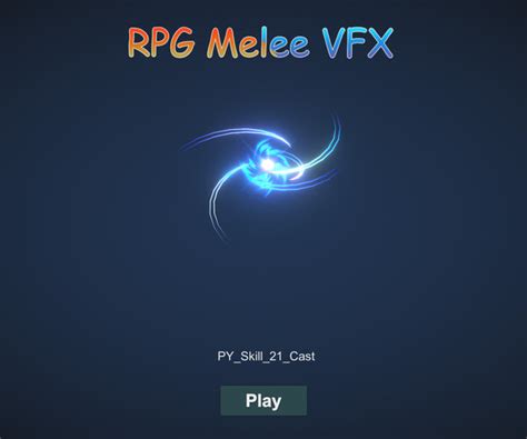 Artstation Unity Rpg Melee Vfx Visual Effects Game Assets