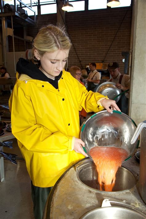 Free Picture Employee Processing Salmon Eggs