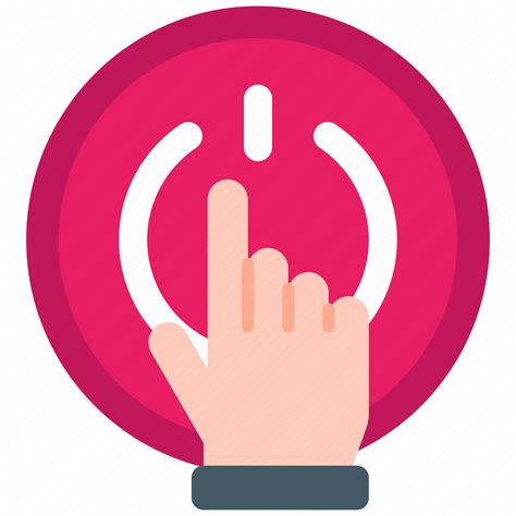 Button Ux Ui Push Hand Finger Interface Icon Download On Iconfinder