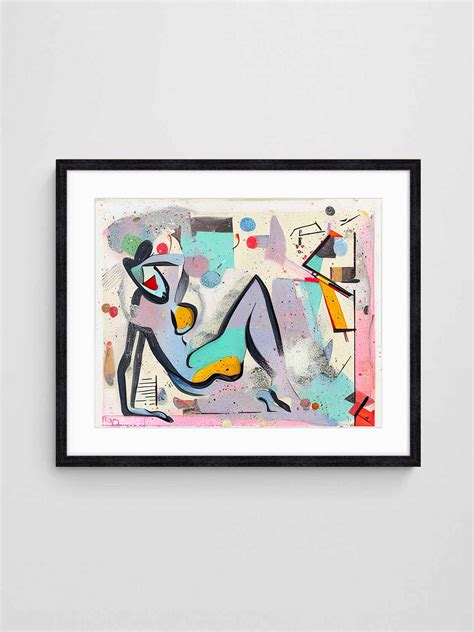 Abstract Portrait Thoughts And Wishes Art Print