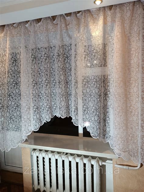 Тюль Арка Zanaviska Жаккард Висота 170 см Ширина 300 см Біла Готова