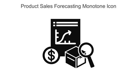 Product Sales Forecasting Monotone Icon In Powerpoint Pptx Png And