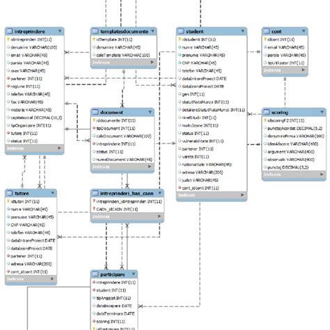 Schema Of The Application Database Download Scientific Diagram