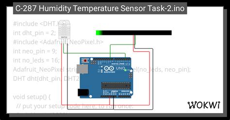 C 287 Humidity Temperature Sensor Task O Wokwi Esp32 Stm32
