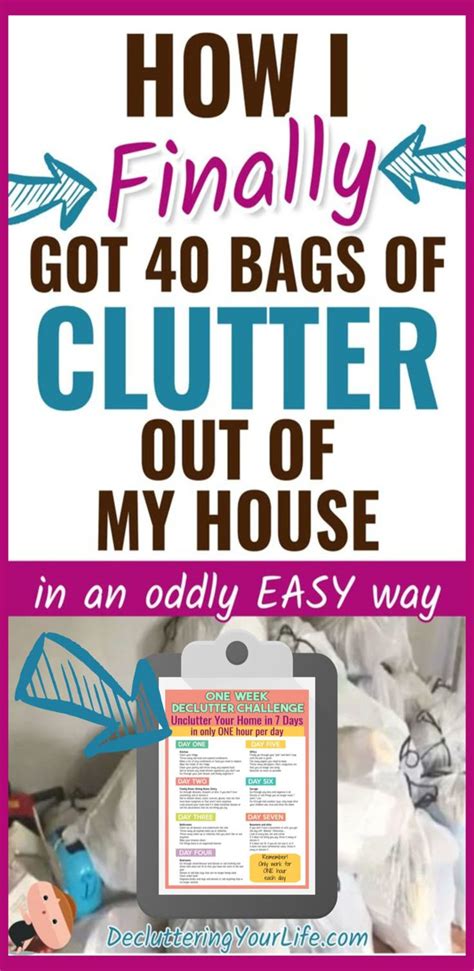 Daily Declutter Challenge 40 Bags In 40 Days Does It Work Declutter Challenge Declutter