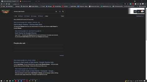 Google Chrome Forcing A Bugged Dark Theme Video Previews And People Also Asked Invisible As