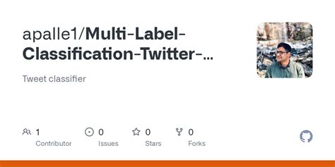 Github Apalle Multi Label Classification Twitter Tweets Tweet Classifier