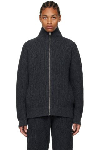 Helmut Lang 灰色 Doubled 毛衣 SSENSE