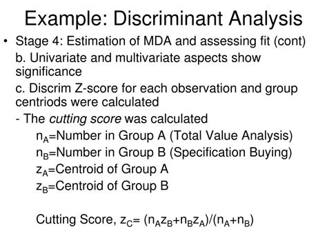 PPT Multiple Discriminant Analysis And Logistic Regression PowerPoint Presentation ID