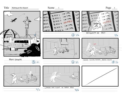 Artstation Aiport Storyboard
