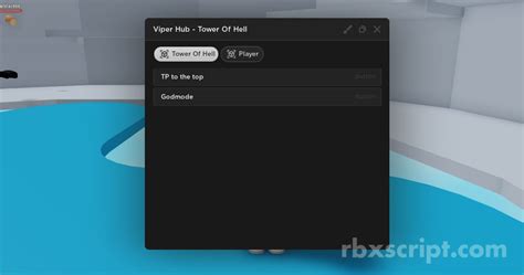 Tower Of Hell Tp To The Top Godmode Walkspeed Scripts Rbxscript