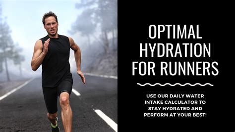 Optimal Hydration For Runners Daily Water Intake Calculator Dustland