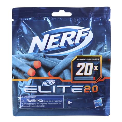 Nerf Elite 20 20 Dart Refill Pack Includes 20 Official Nerf Elite 2