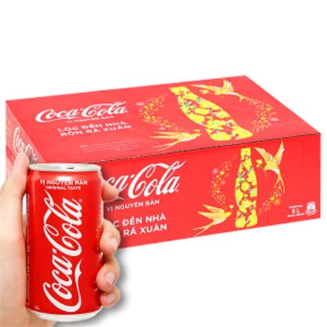 6 Lon Nước Ngọt Coca Cola 250ml