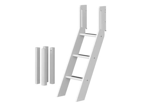 Slanting Ladder And Legs For High Bed 120 Cm White Flexa