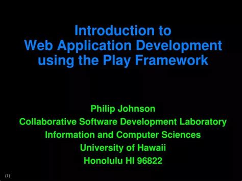 Ppt Introduction To Web Application Development Using The Play Framework Powerpoint
