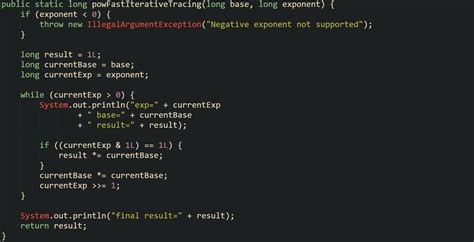 Fast Exponentiation Logic In Java