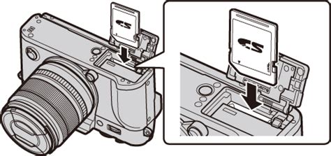 Inserting The Battery And A Memory Card