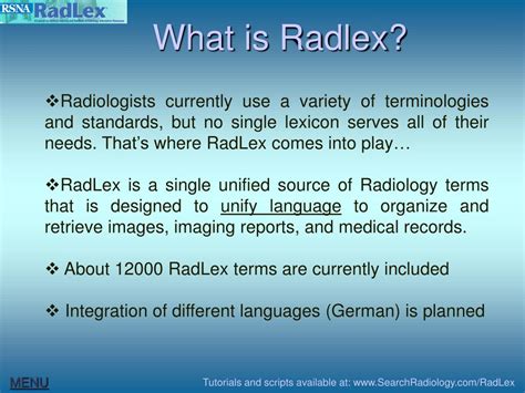 Ppt Radlex For Dummies A How To Tutorial And Practical Example For Integrating Radlex For