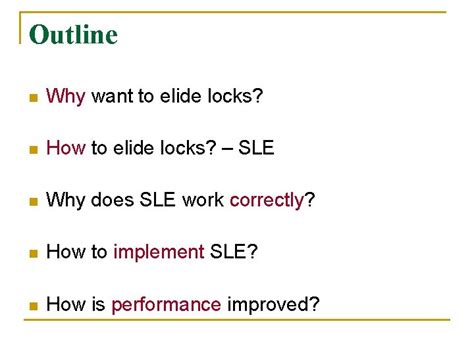 Speculative Lock Elision Enabling Highly Concurrent Multithreaded Execution