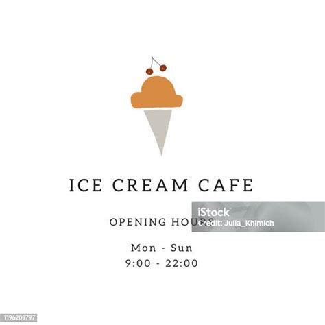 손으로 그린 아이스크림과 카페 또는 상점 벡터 메뉴 템플릿 개념에 대한 스톡 벡터 아트 및 기타 이미지 개념 거품 내기