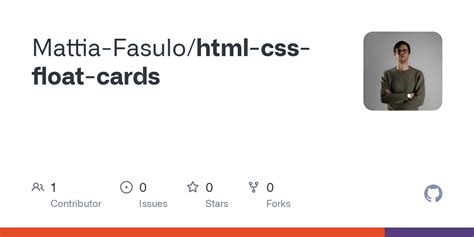 GitHub Mattia Fasulo Html Css Float Cards