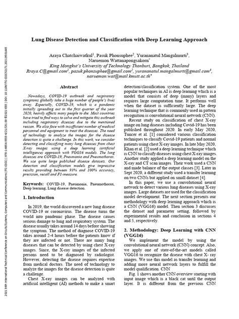 Lung Disease Detection And Classification With Deep Learning Approach Pdf Deep Learning