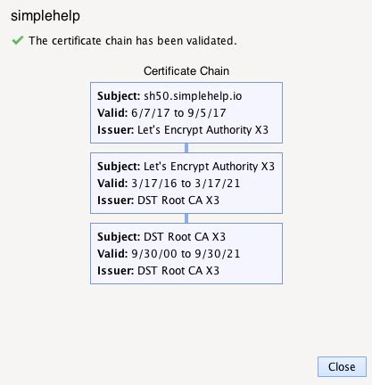 Configuring SSL In SimpleHelp