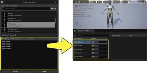Animation Pose Assets In Unreal Engine