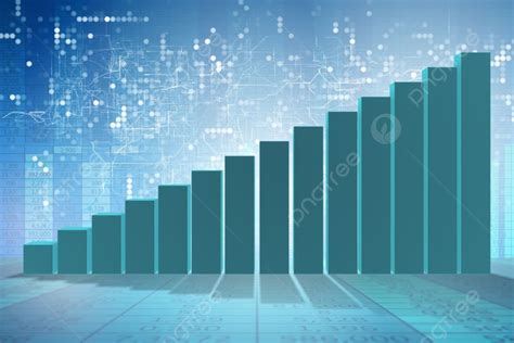 경제 회복 개념 3d 렌더링에서 성장 막대 차트 사진 배경 및 무료 다운로드를위한 그림 Pngtree