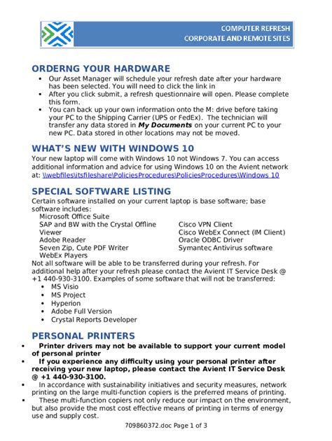 Request A Hardware Asset Refresh Doc Template Pdffiller