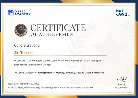 Siri Thorani On Linkedin Ccbp Nxtwave Nxtwaveccbp Rahulattuluri Certificationachievement