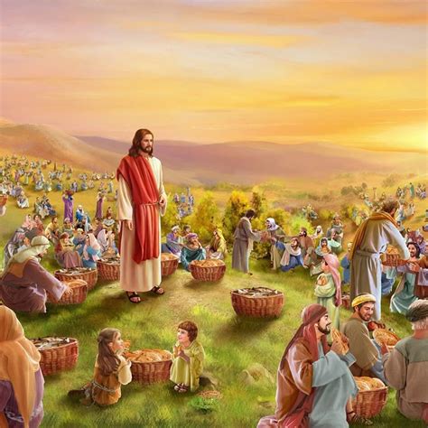 Jesus Feeding The 5000 Paintings