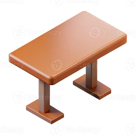 Magnificent Distinguished Minimal Isometric Table With Single Weight Stroke And Brown Color With
