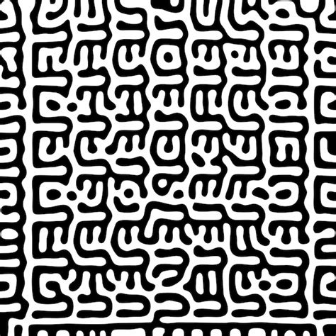 Premium Vector Turing Pattern Black Background