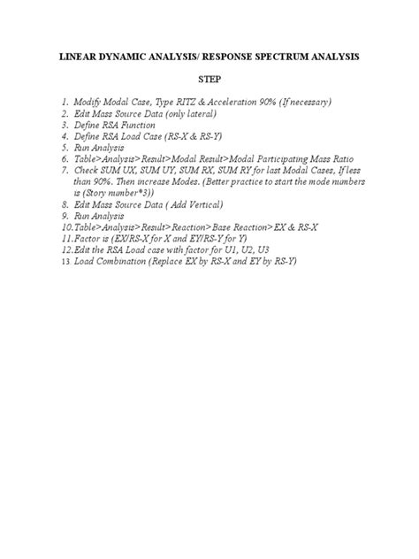Linear Dynamic Analysis Pdf
