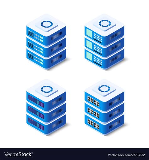 Server Network Technology Royalty Free Vector Image