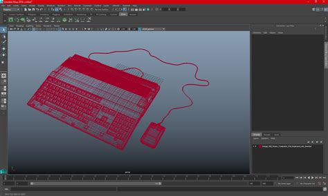 Old Home Computer Keyboard 3d Model 39 3ds Blend C4d Fbx Max Ma Lxo Obj Free3d