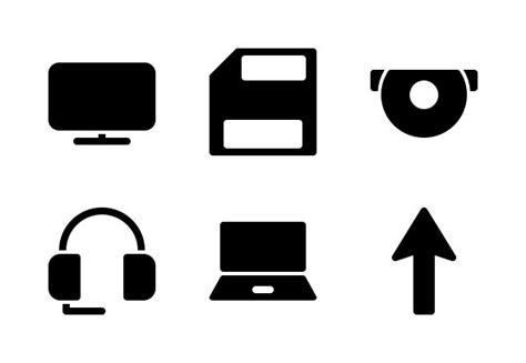 Computer And Hardware Solid Icons By Numeralia Vita Zein Business Icons Design Hardware