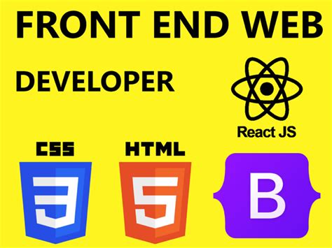 Frontend Website Design With Reactjs Html Css Bootstrap Javascript