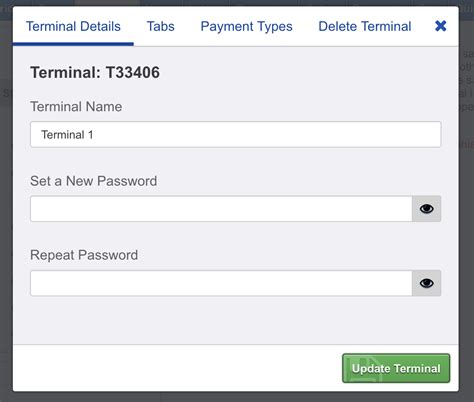 Delete A Terminal Simpleconsign